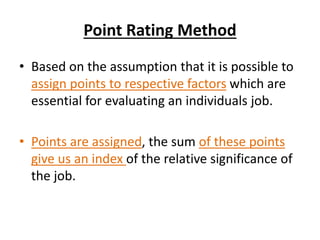 Human Resource Management (Job Evaluation) | PPTX