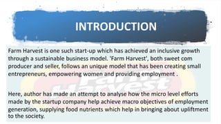 Farm Harvest Case Study | PPT