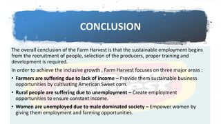 Farm Harvest Case Study | PPT