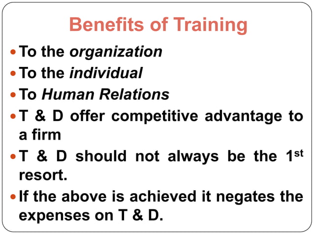 training and employee development | PPTX | Vocational Training | Careers