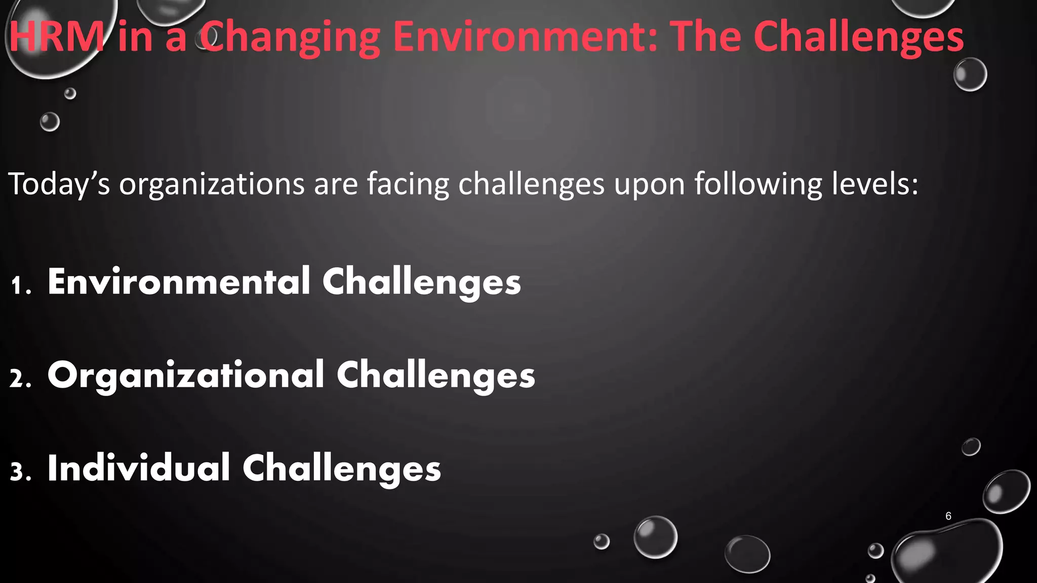 HRM in changing Environment | PPTX