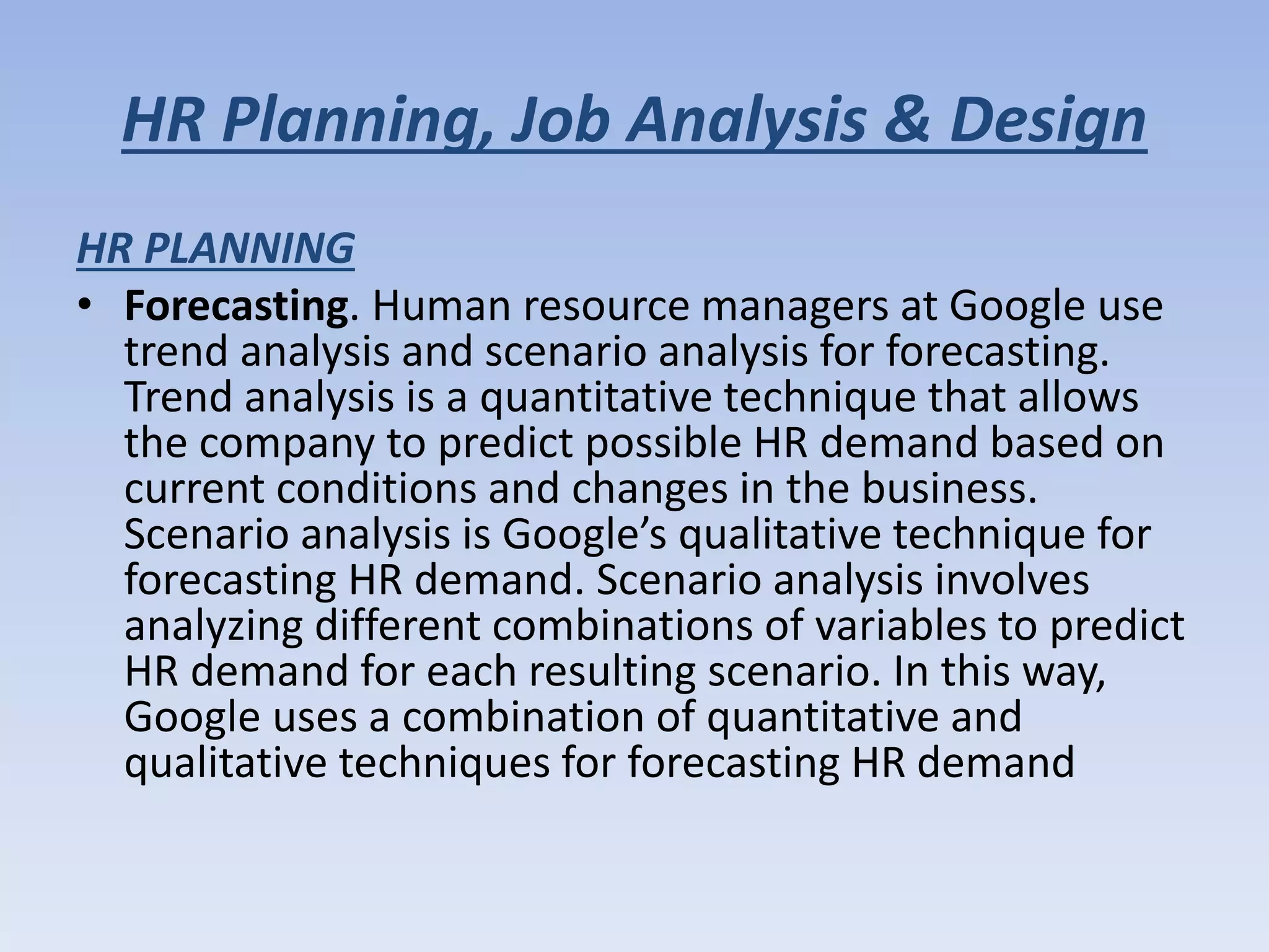 Human resource management practices at google | PPTX
