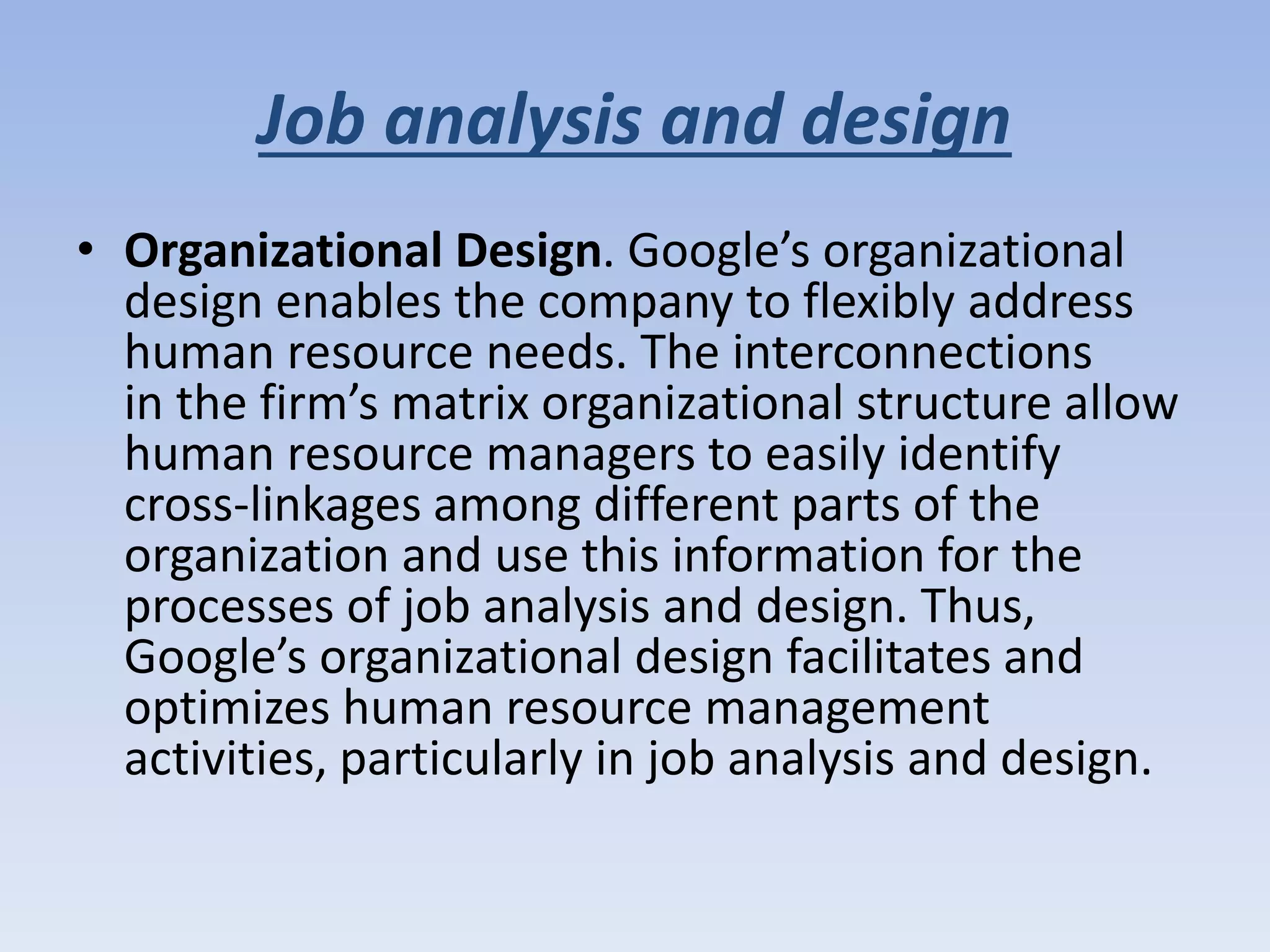Human resource management practices at google | PPTX