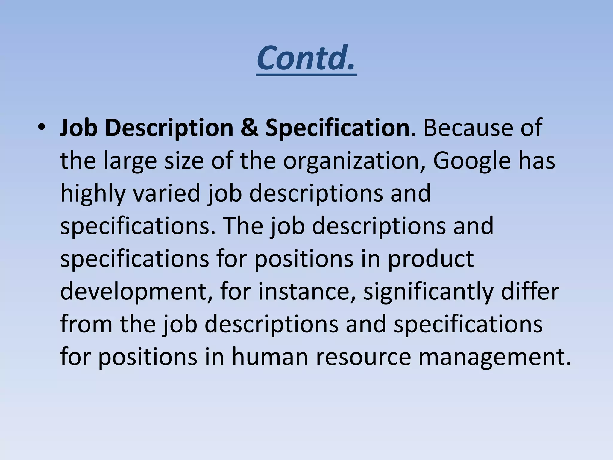Human resource management practices at google | PPTX