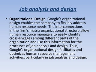 Human resource management practices at google | PPTX