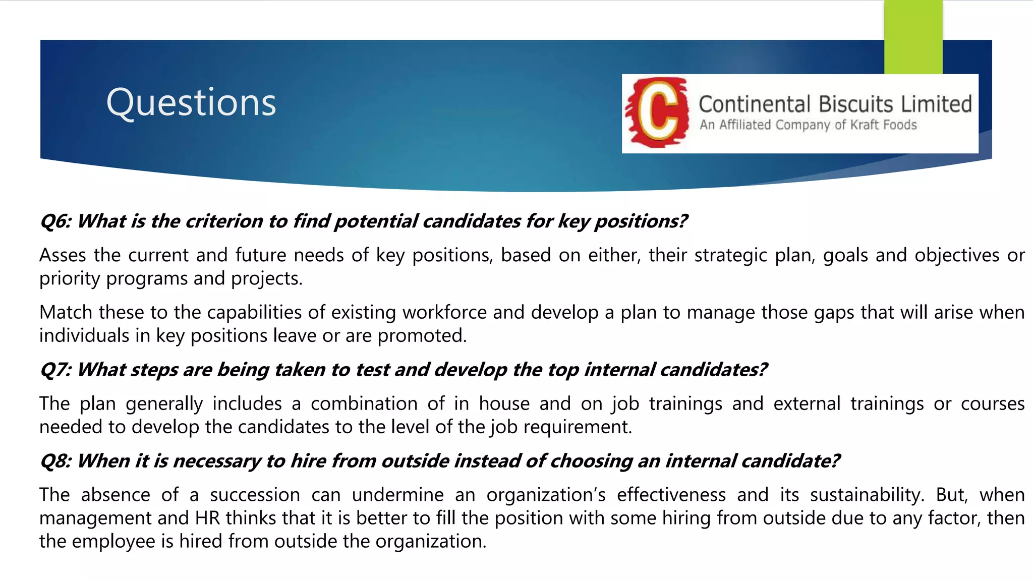 Presentation on Succession Planning | PPTX