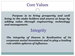 Abid Hussain Sindhu. HCBF. HRM of Descon Ingineering Presentation | PPT