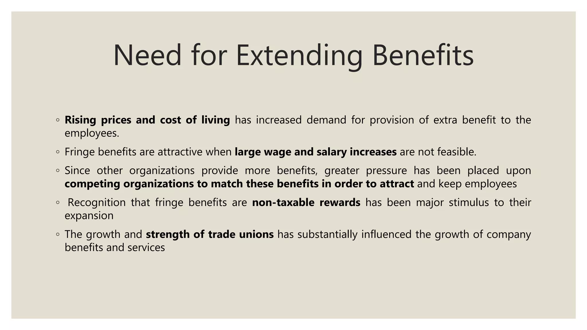 Fringe benefits | PPTX