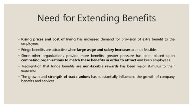 Fringe benefits | PPT