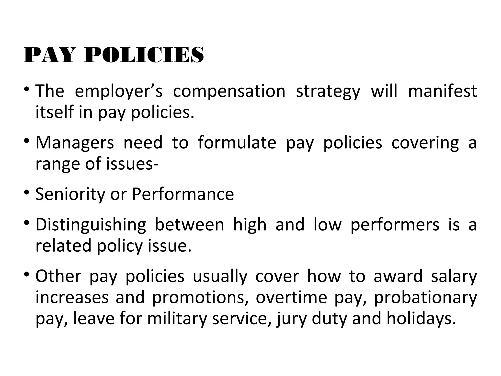 STRATEGIC PAY PLANS | PPT