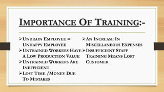 Training & Development of employ presentation | PPTX | Vocational ...