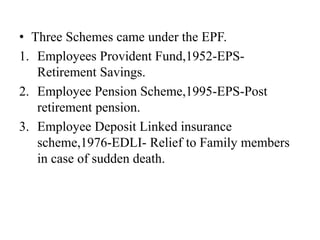 Social Security Schemes in India | PPTX