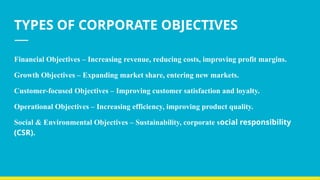 Corporate objectives(human resources management) | PPTX