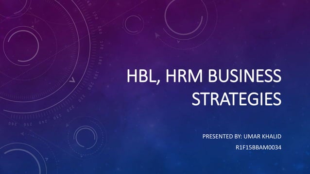 HBL, HRM Business Strategies | PPT