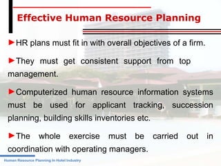 Human Resource Management in Hotel Industry | PPS