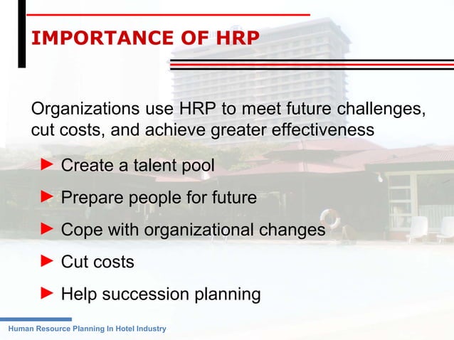 Human Resource Management in Hotel Industry | PPS | Human Resources ...