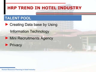 Human Resource Management in Hotel Industry | PPS