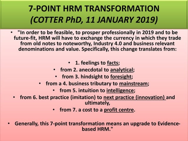 Human Resources Management (HRM) Value Chain Processes, Organizational ...
