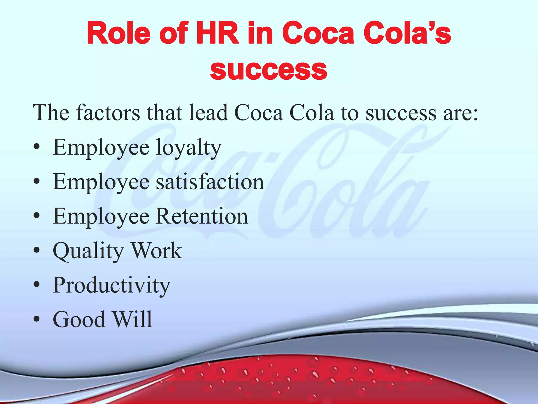 HRM process of coca cola beverages of pakistan ltd. | PPTX