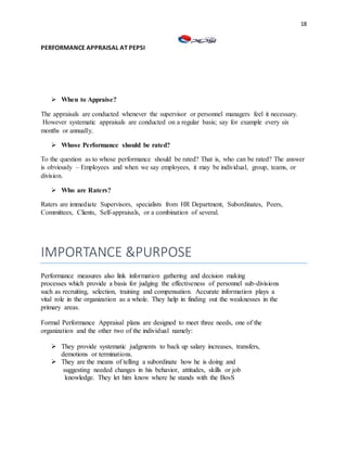 PEPSI PROJECT HRM | DOCX