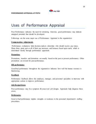 PEPSI PROJECT HRM | DOCX