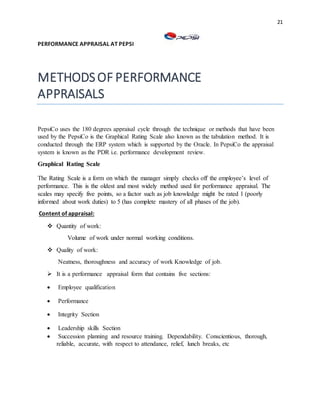 PEPSI PROJECT HRM | DOCX