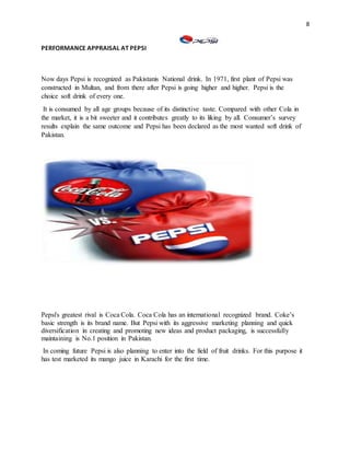 PEPSI PROJECT HRM | DOCX