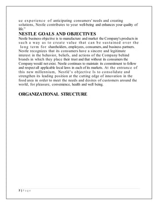 Hrm project on nestle | DOCX