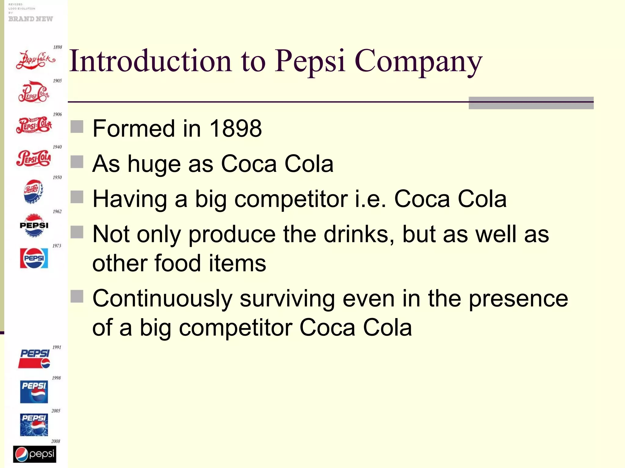 Coca Cola VS Pepsi Training Process | PPT