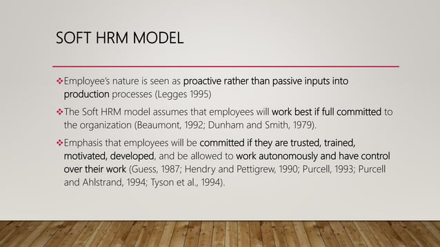 SOFT AND HARD HRM PRESENTATION | PPTX