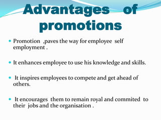 Hrm promotion & transfer | PPTX