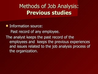 HRM-JOB ANALYSIS | PPT
