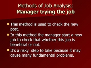 HRM-JOB ANALYSIS | PPT