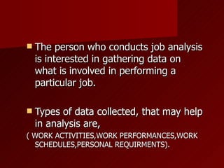HRM-JOB ANALYSIS | PPT
