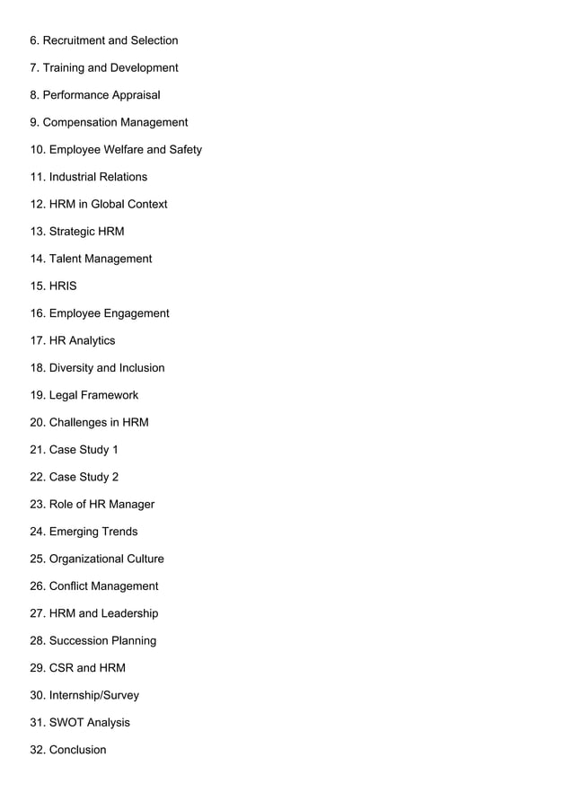 HRM_Research_Project.pdf on commerce helpful for research project in ...