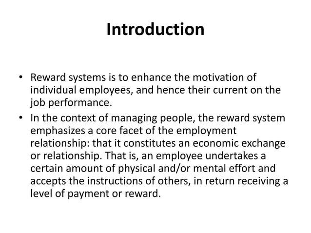 HRM (reward system) | PPTX