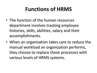Hrms presentation-hareesh | PPT