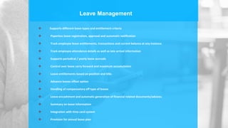 Trio HRMS a complete Human Resource Management System | PPT