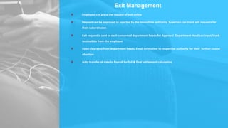 Trio HRMS a complete Human Resource Management System | PPT