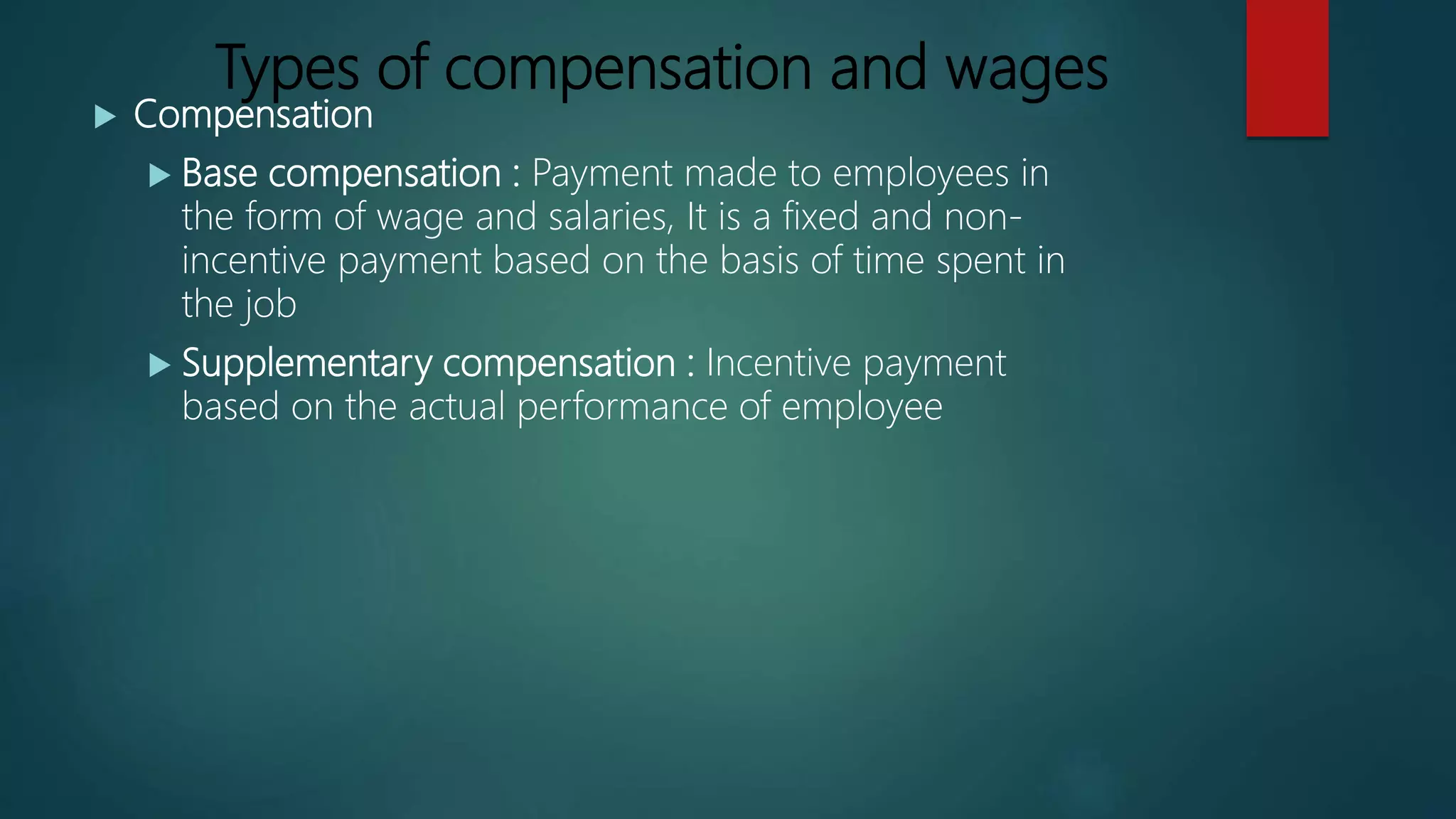 Wage and salary Administration | PPTX