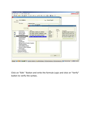 Oracle HRMS Fast Formula | DOCX