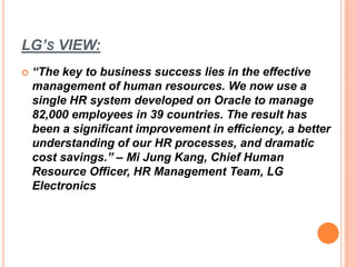 HRMS @ LG | PPT