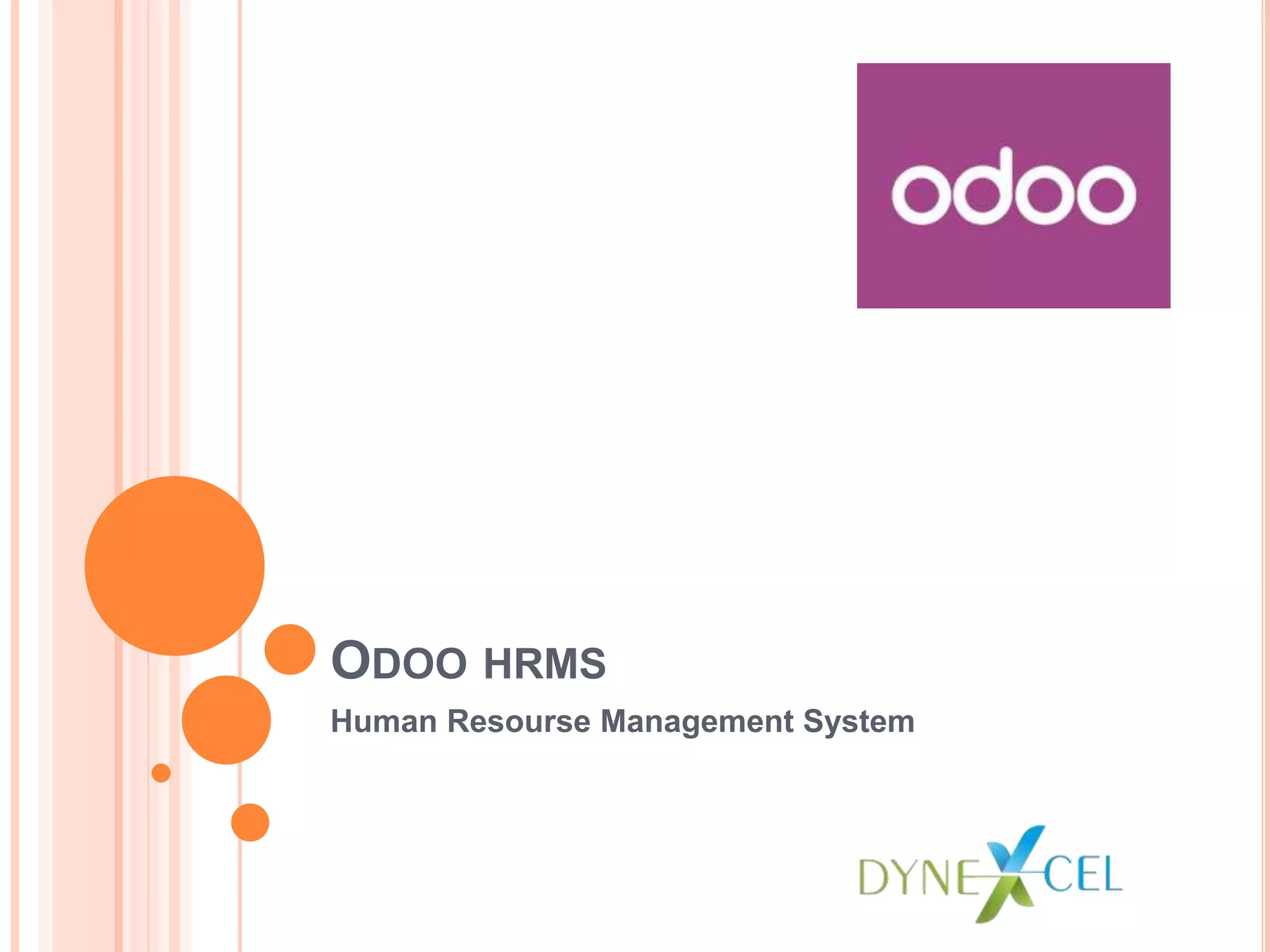 Odoo Human Resourse Management System | PPTX