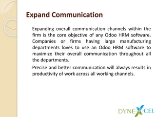 Odoo HRM Software: How It Helps You to Efficiently Maintain Employment Records | PPT