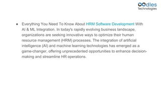 HRM software development | PPT