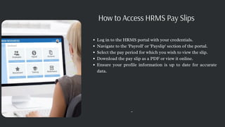HRMS Pay Slip: Streamlining Payroll Management for Employees | PPT