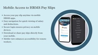HRMS Pay Slip: Streamlining Payroll Management for Employees | PPT