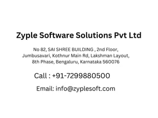 HRMS Software in India - Zyple Software Solutions | PDF