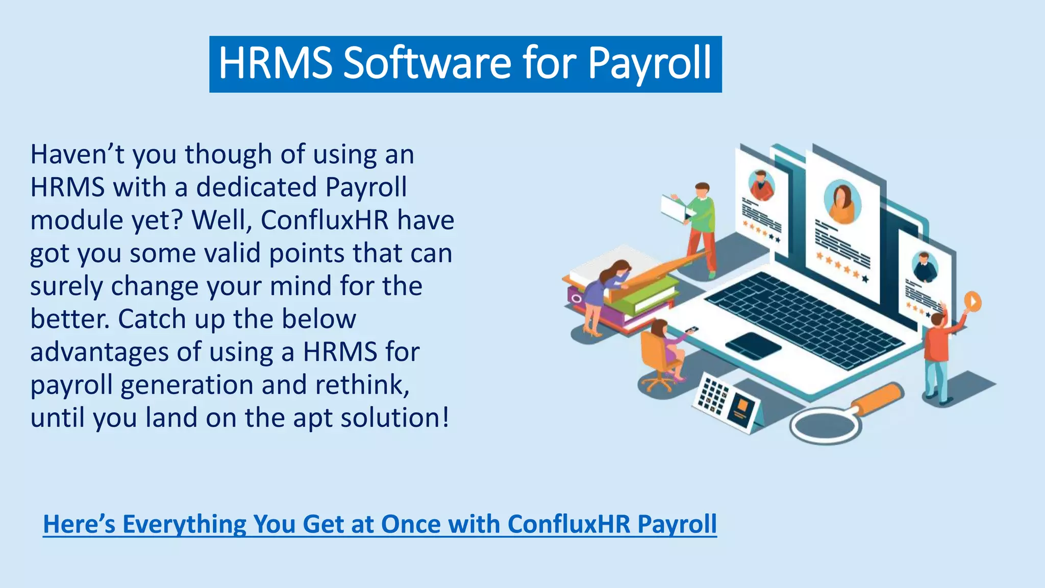 HRMS Software for Payroll | PPTX | Human Resources | Business