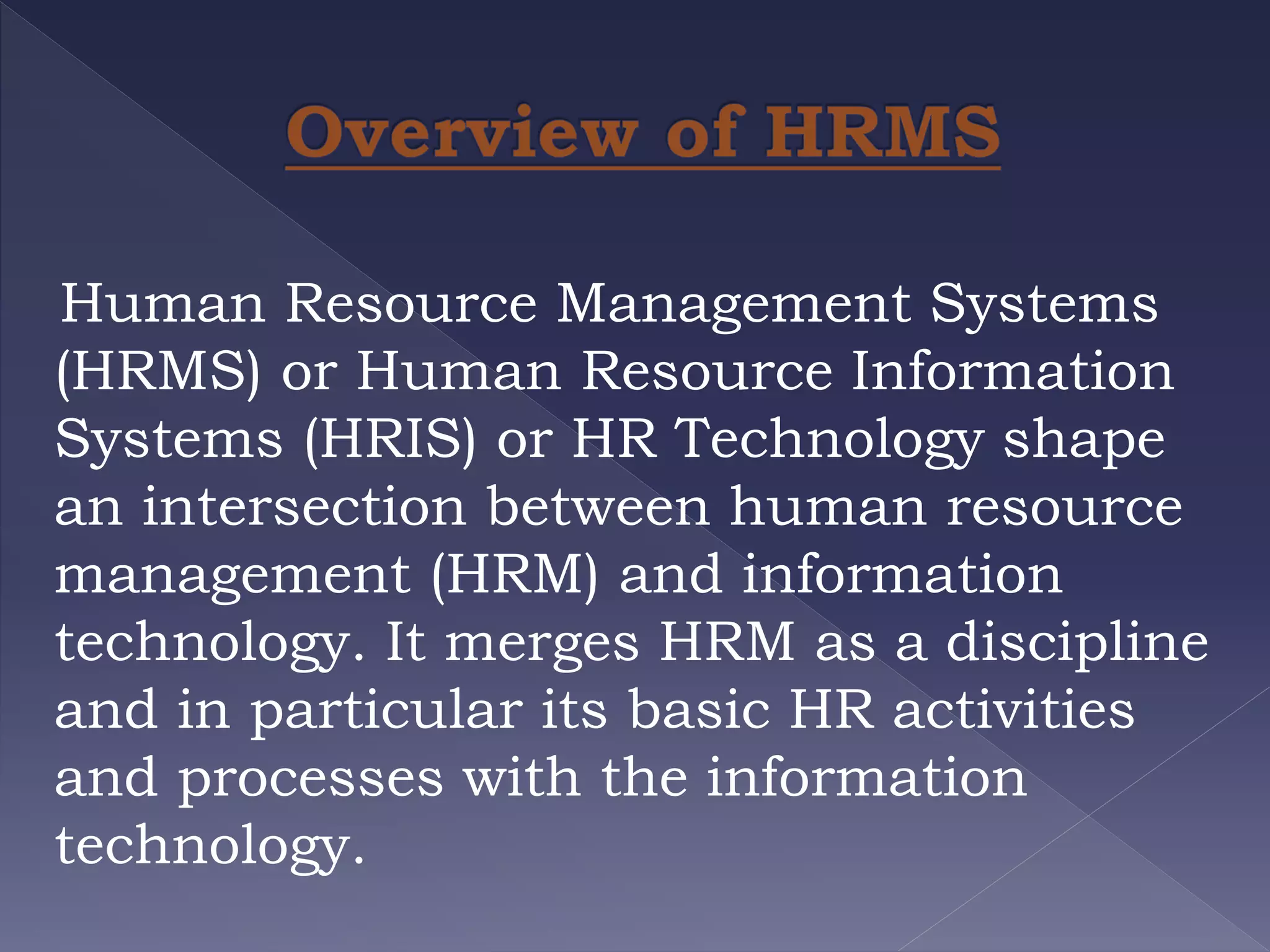 HRMS software presentation | PPTX